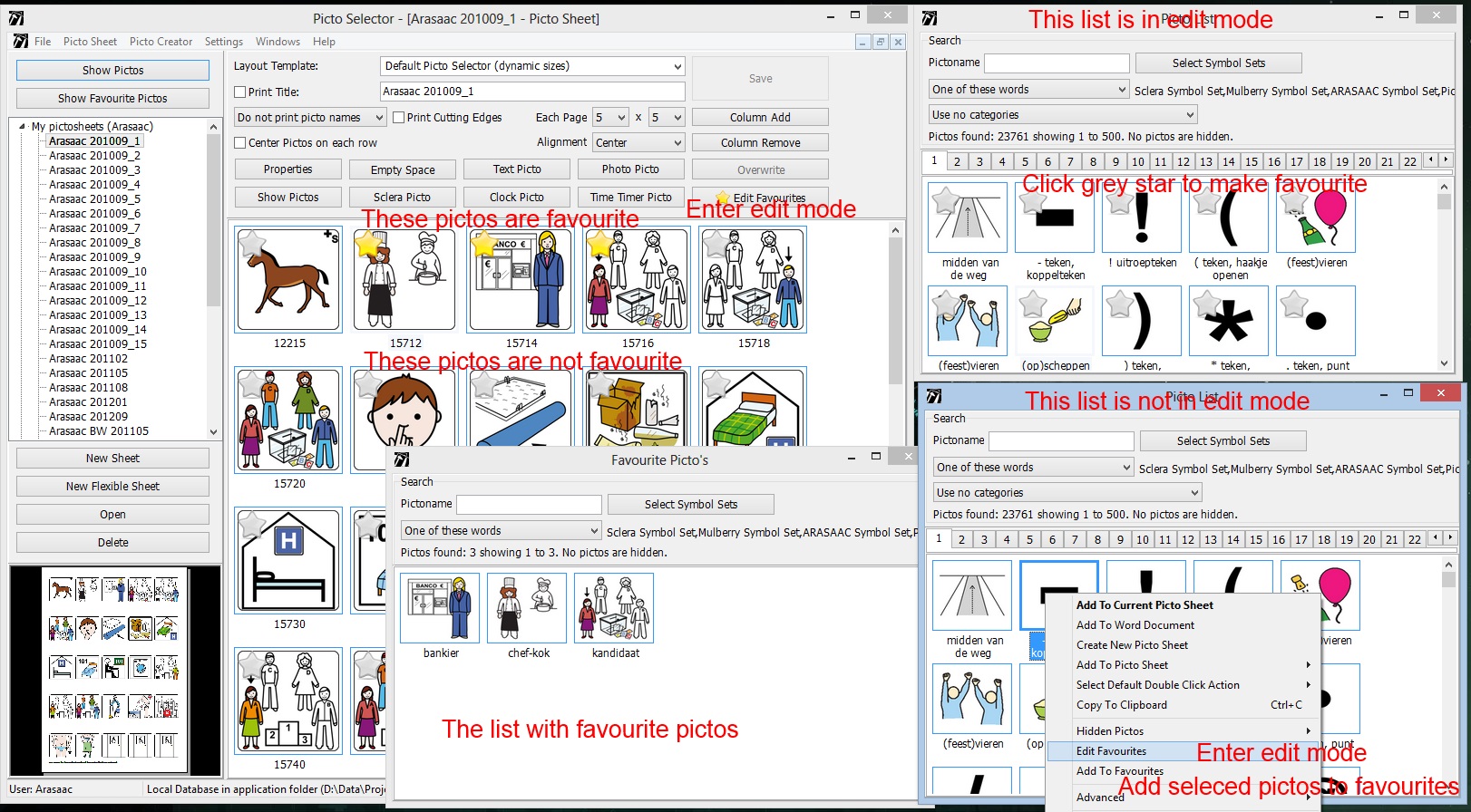 Advanced | Picto-Selector